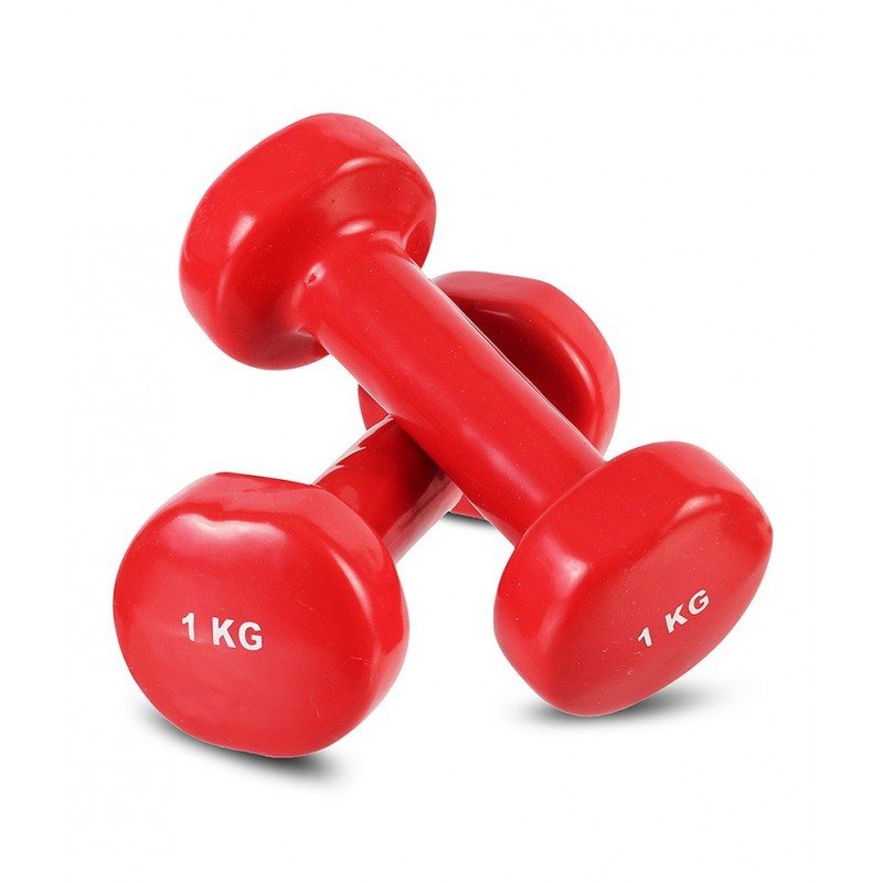 Rubber coated vinyl dumbbell