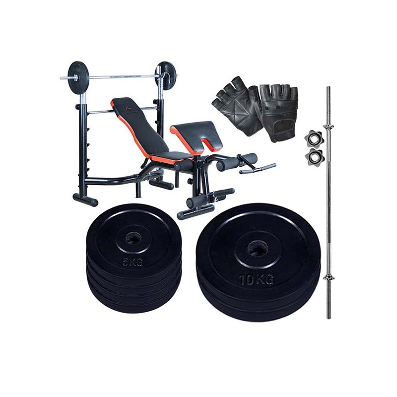 WEIGHT BENCH AND DUMMBELL COMBO