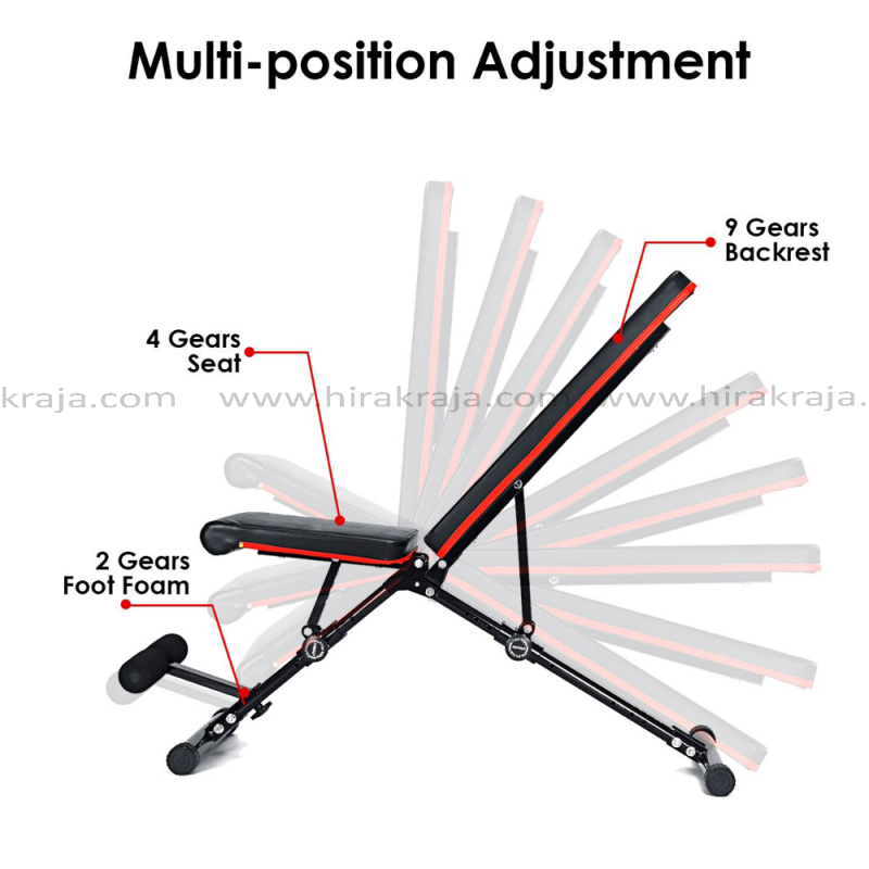 Adjustable sit up bench foldable multifunction dumbbell bench