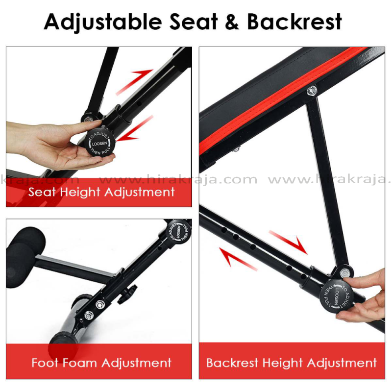 Adjustable sit up bench foldable multifunction dumbbell bench