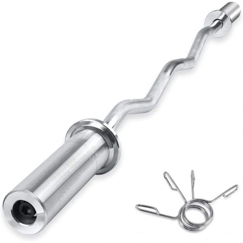 47 Inch ez Olympic barbell bar with two clips