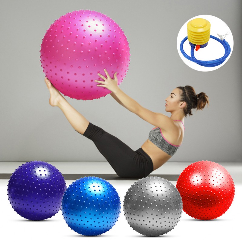 Anti Burst gym massage exercise and fitness ball 75cm with pump