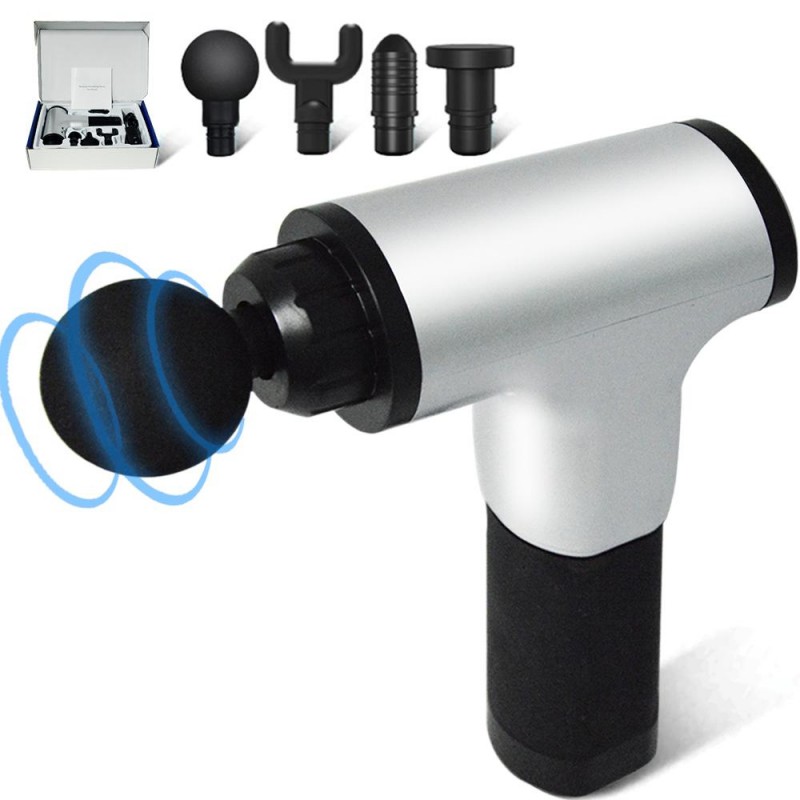 Pro-Therapy 6-Power Speed Levels Portable Massage Gun with Four ...