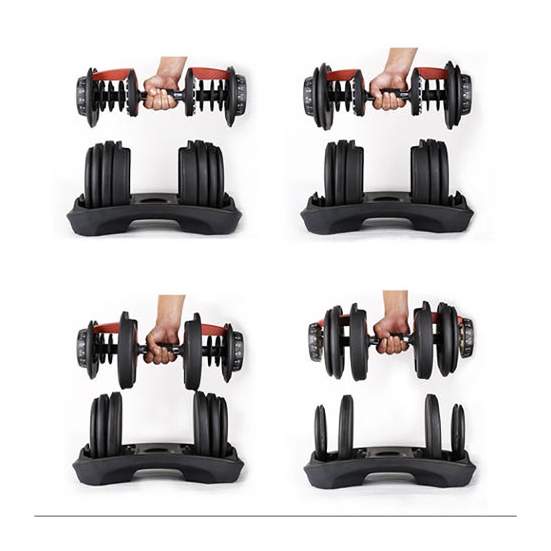 Adjustable Dumbbell Set 52.5lbs/24kg Pair