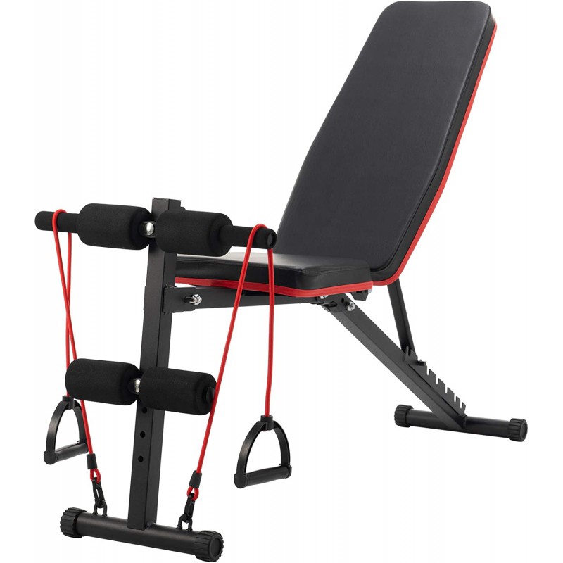 Adjustable dumbbell and sit up bench