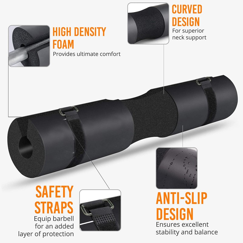 Barbell Squat Pad for Squats, Lunges, and Hip Thrusts