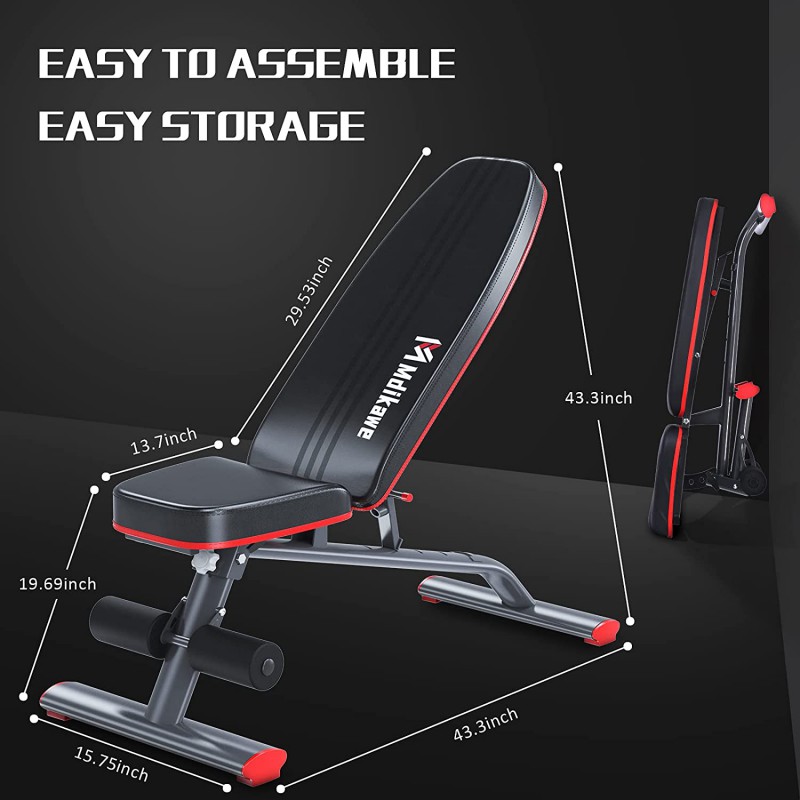 Adjustable Utility Bench Sit up and Dumbbell Bench