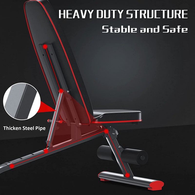 Adjustable Utility Bench Sit up and Dumbbell Bench