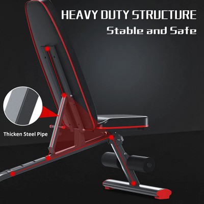 Adjustable Utility Bench Sit up and Dumbbell Bench