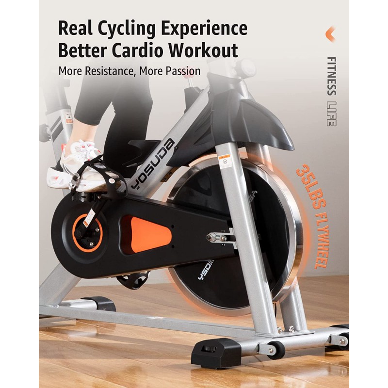 YOSUDA Spinner Exercise Bike with Tablet mounted and comfortable seat ...