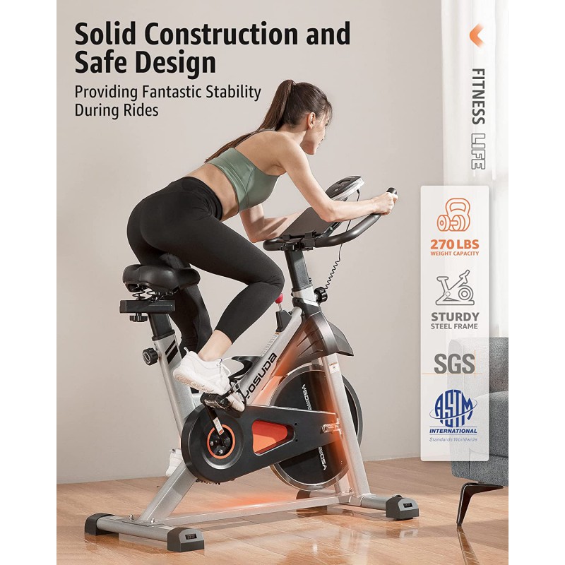 YOSUDA Spinner Exercise Bike with Tablet mounted and comfortable seat ...
