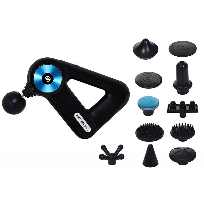 Massage Gun with Quiet 3 Speed Motor and 12 Massage Head for Body ...