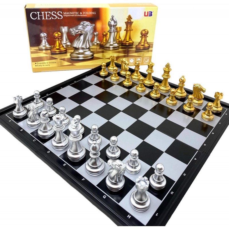 Magnetic Standard Edition Foldable Chess Board Portable Travel Board ...