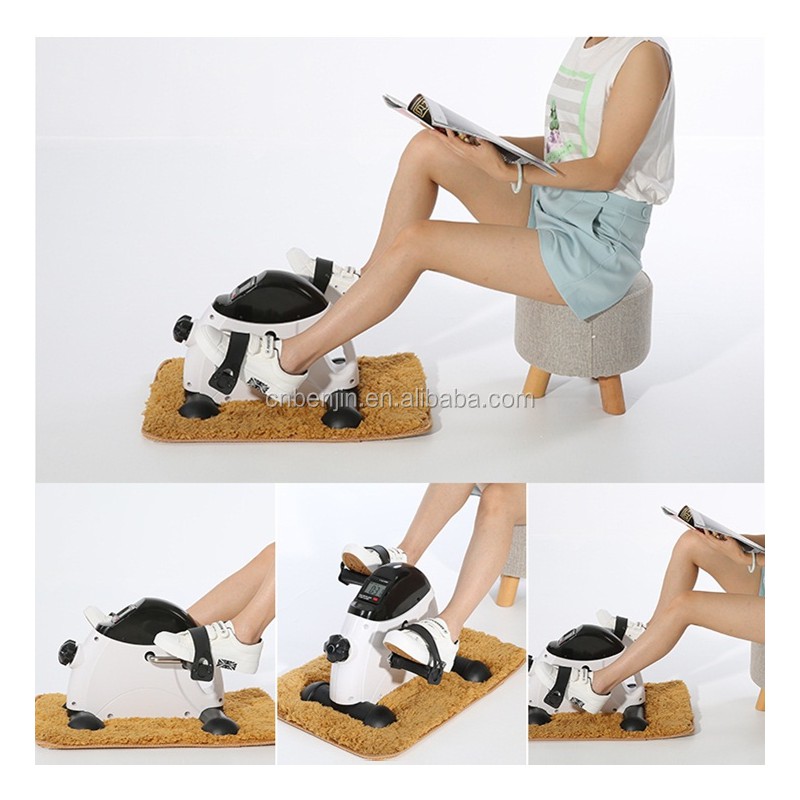 Mini Exercise Bike Portable Pedal Exerciser Resistance with LCD Display ...