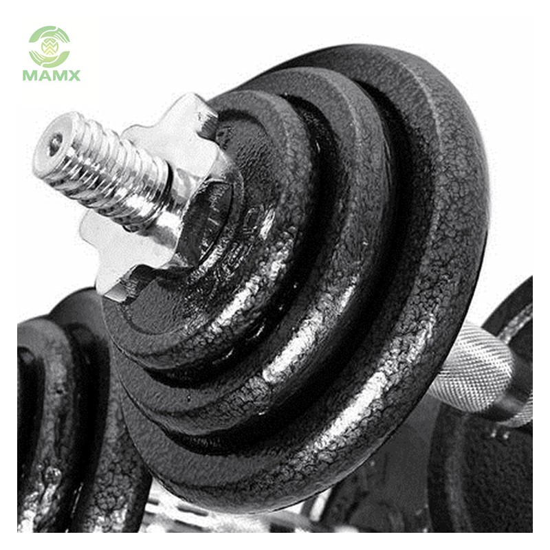 20kg Gym electroplating baking cast iron adjustable dumbbell with box